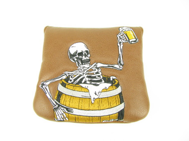 NEW Skeleton with Beer MALLET Golf Putter Headcover MAGNETIC - Clubs n ...