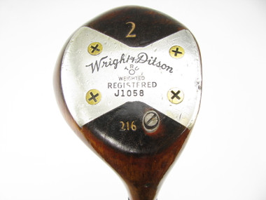 Wright & Ditson Lawson Little Persimmon 2 wood with Steel Regular - Clubs n Covers Golf