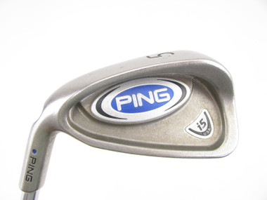 LEFT HAND Ping i5 BLUE DOT 5 Iron w/ Steel Project X Rifle Stiff ...