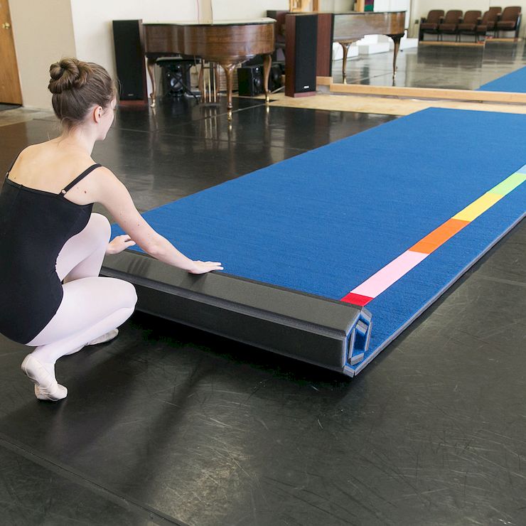 When you give a dancer a SOFT floor... (carpeted no less!) - Tumbl Trak UK