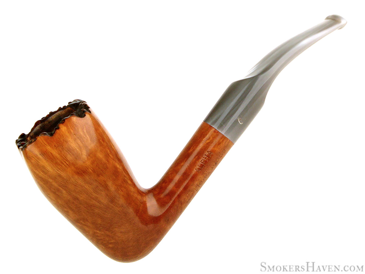Alpha Estate Pipe Smooth Chimney Freehand w/ Plateau - SmokersHaven.com