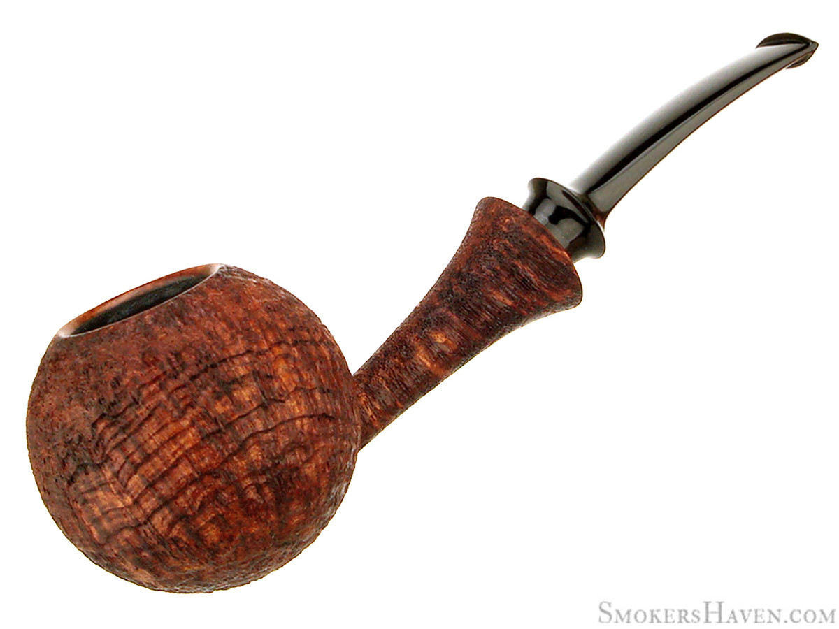 Jonas Rosengren Pipe 1/8 Bent Sandblast Globe - SmokersHaven.com
