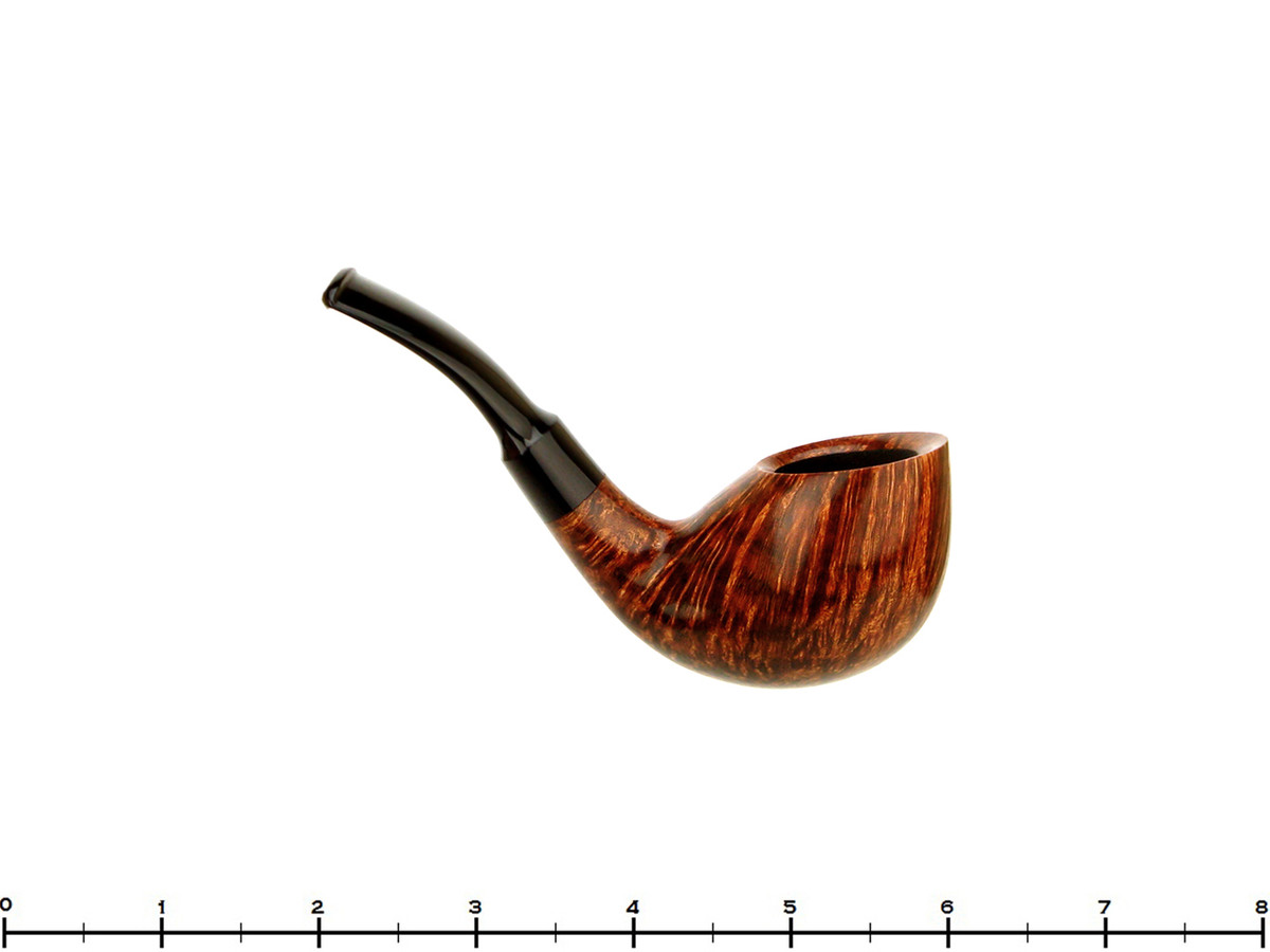 LAN Pipe 1/2 Bent Smooth Tipsy Brandy - SmokersHaven.com