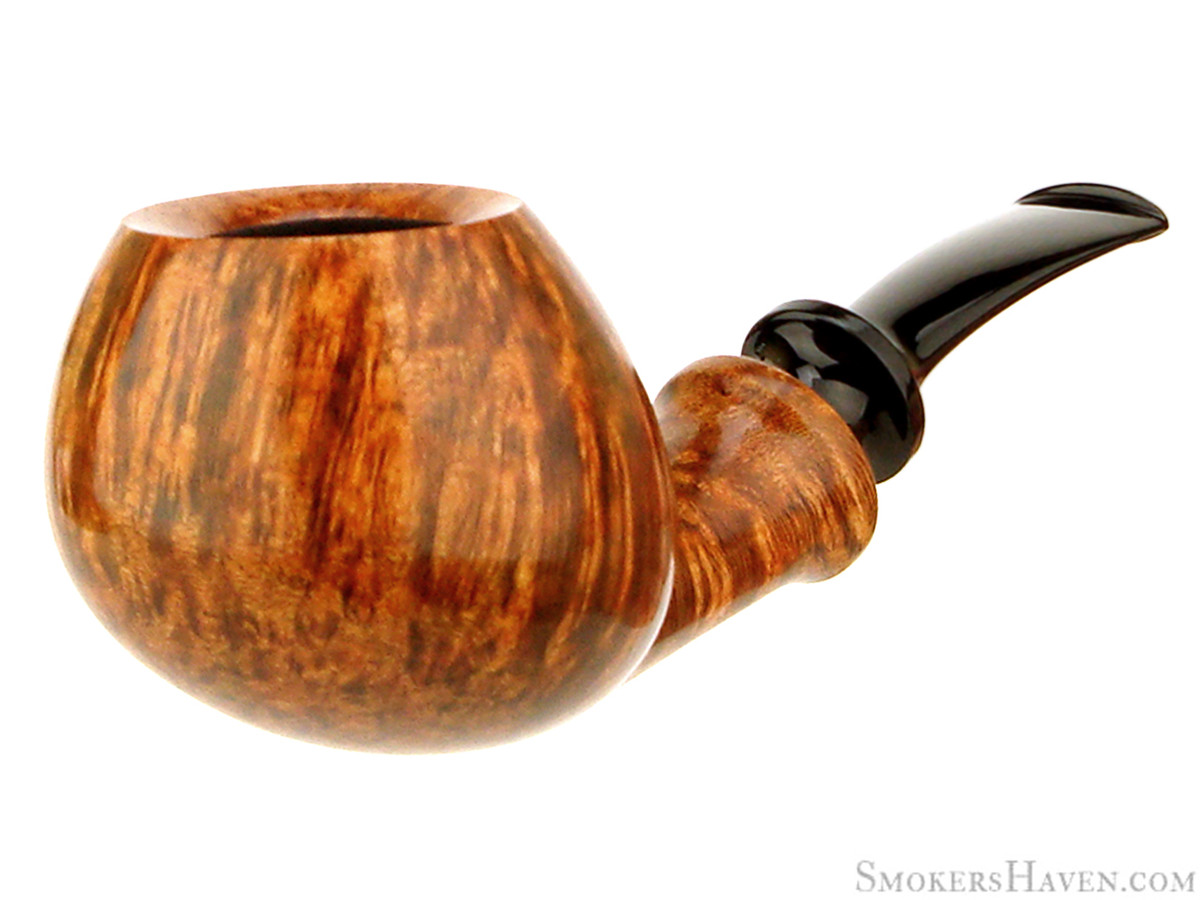 LAN Pipe Smooth Danish Brandy w/ Military Mount - SmokersHaven.com