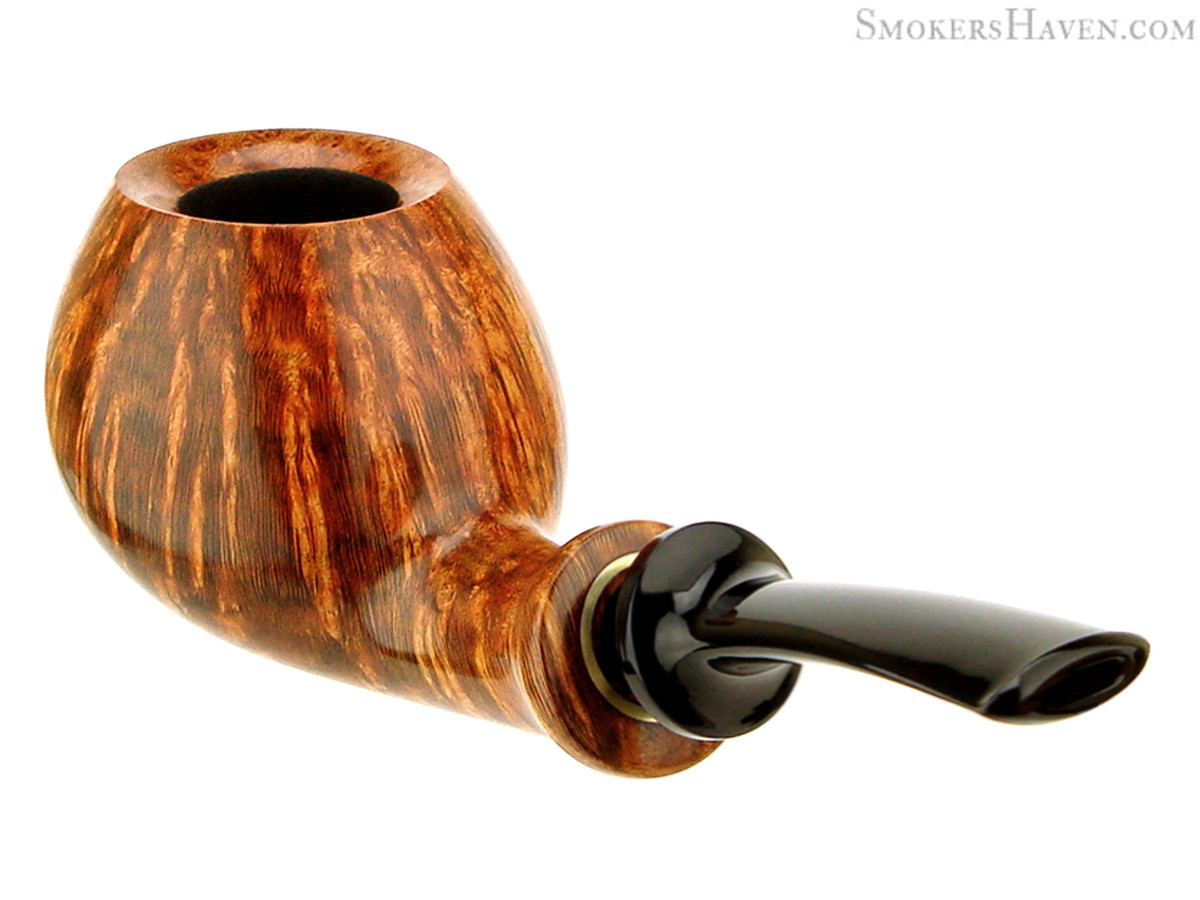LAN Pipe Smooth Danish Brandy w/ Military Mount - SmokersHaven.com