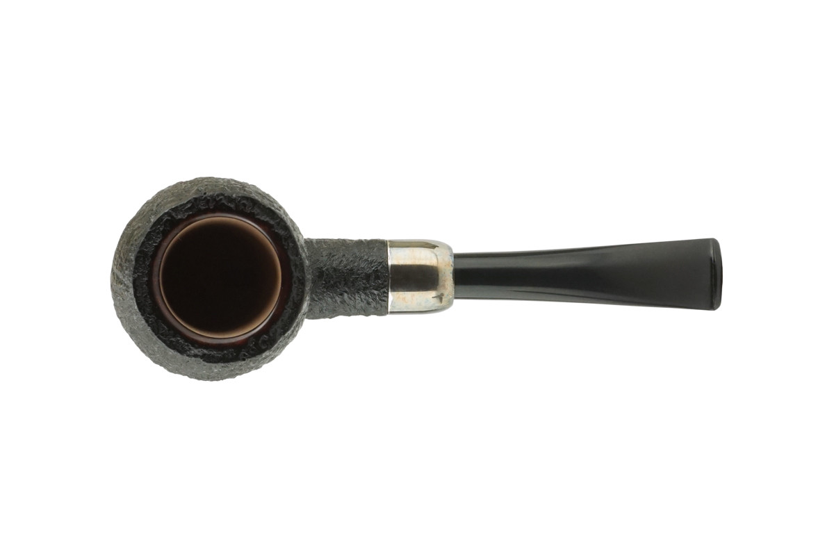Ryan Alden Pipe Blasted Bent Brandy w/Silver - SmokersHaven.com