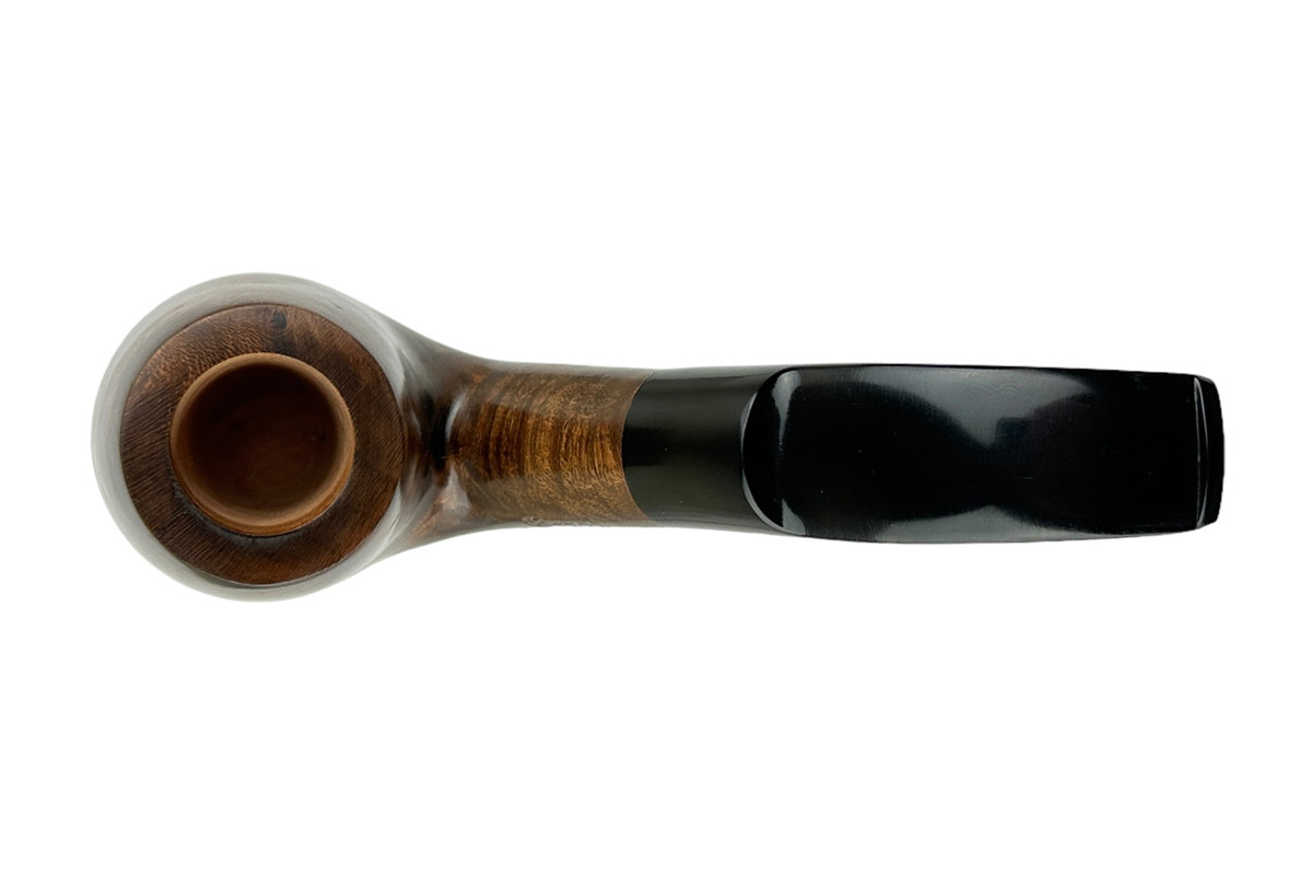 Genod Pipe Smooth Walnut Large Bent Brandy - SmokersHaven.com