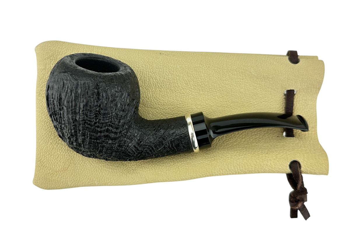American Estate Pipe Adam Davidson Blast Bent Pear w/ Silver Ring 24 ...