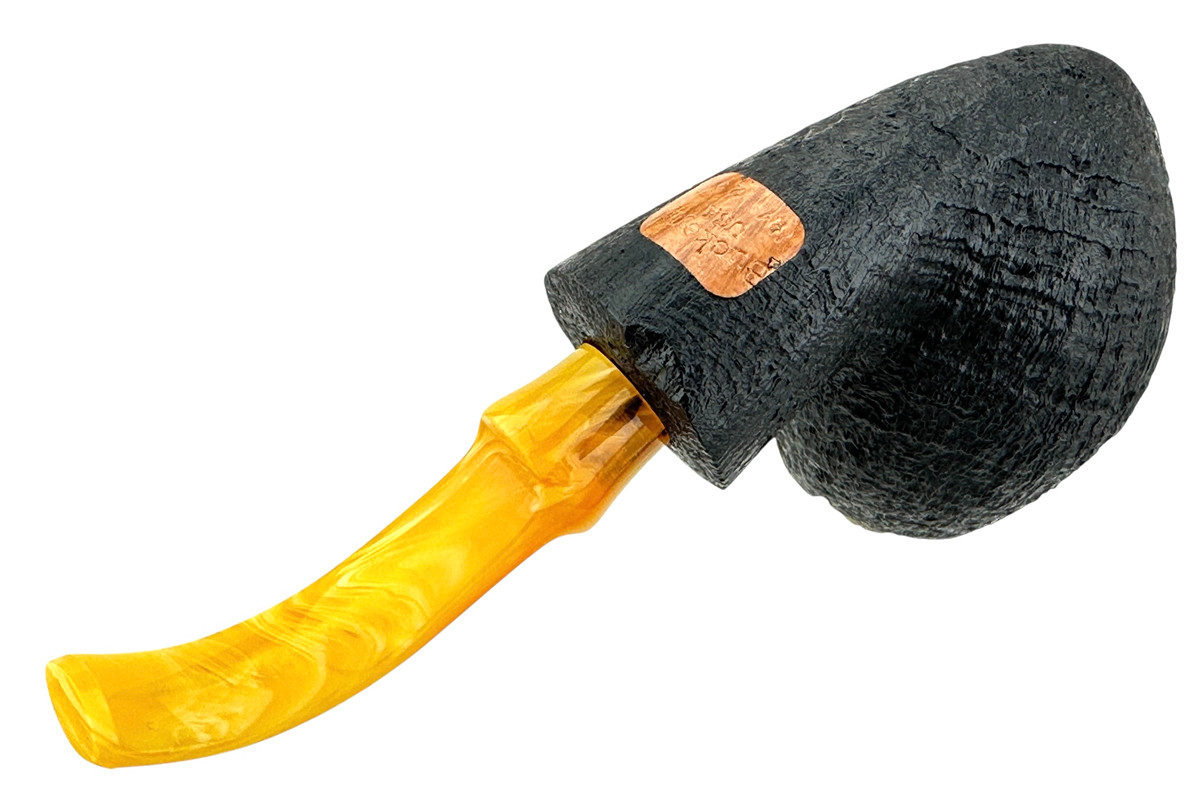 Buckeye Pipe Dark Blast Bent Acorn - SmokersHaven.com