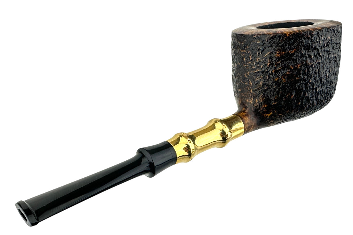 GH.ZHANG Pipe Dragon Series 4 Claw Blast Gold Plated Sterling Silver ...