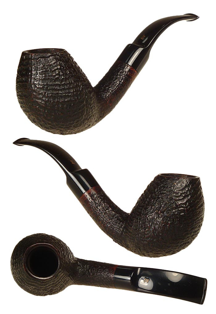 Karl Erik Estate Pipe Bent Blasted Egg - SmokersHaven.com