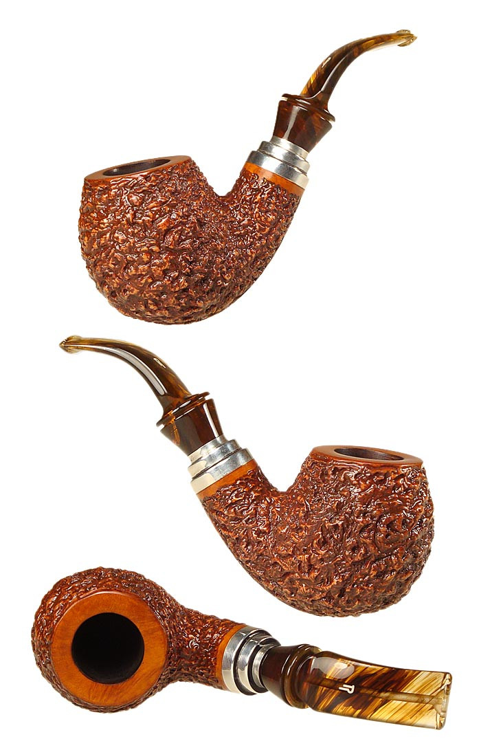 Rinaldo Estate Pipe Atlanta Pipe Club Skipper w/ Silver - SmokersHaven.com