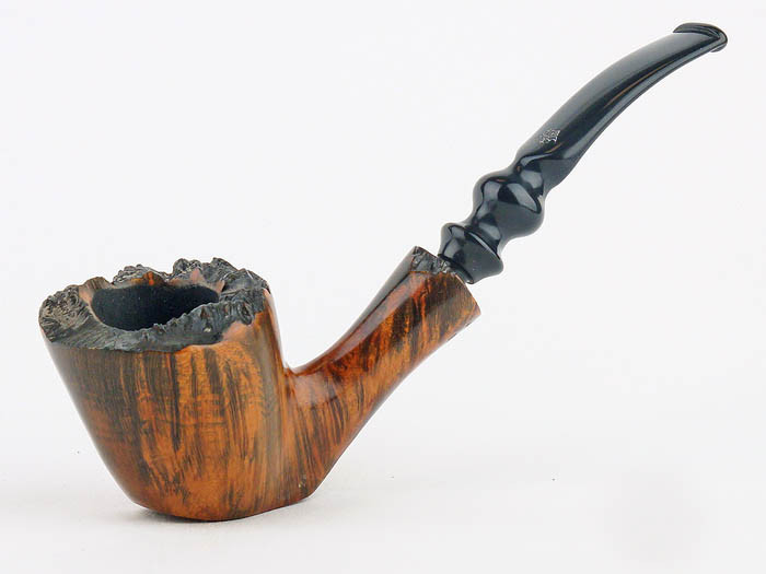Ben Wade Estate Pipe Golden Walnut Bent Freehand - 12 - SmokersHaven.com