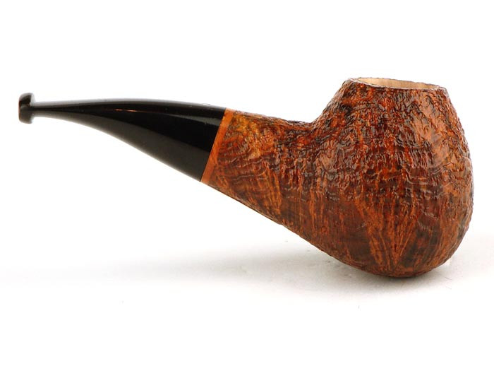 Luciano Pipe Star Grade Sandblast FH Hawkbill Nosewarmer - SmokersHaven.com