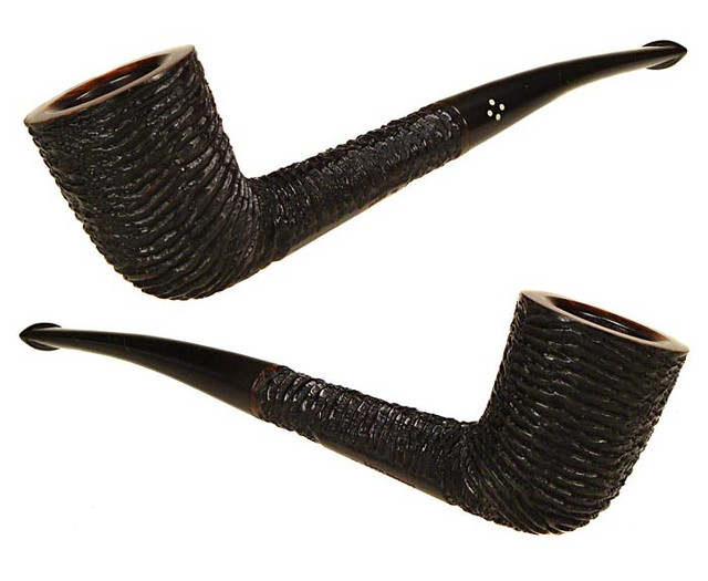 Sasieni Estate Pipe Four Dot Rustic Zulu - SmokersHaven.com