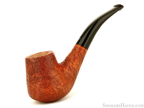 Luciano Pipe #26 Strawberry Wood Group 2 Sandblast 3/4 Bent Volcano ...