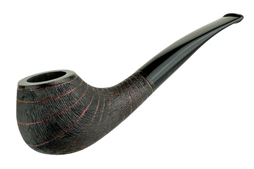 Manfred Hortig Pipe Carved Black Brandy - SmokersHaven.com