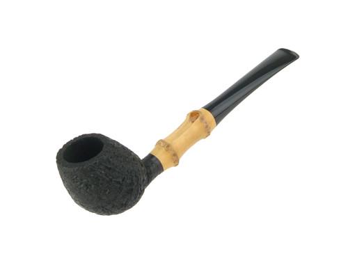 Li Zhesong Pipe Black Blast Rounded Cutty W Bamboo