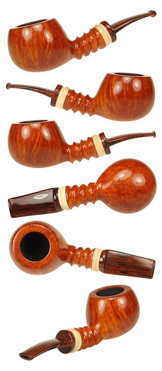 Michael Parks Pipe Grade VI. 7Pot w/ Sprial Shank & Cumberland Stem ...