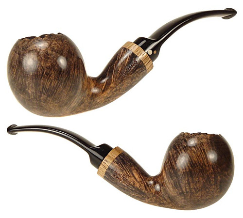 Luciano Pipe Bent Apple w/ Oak - SmokersHaven.com