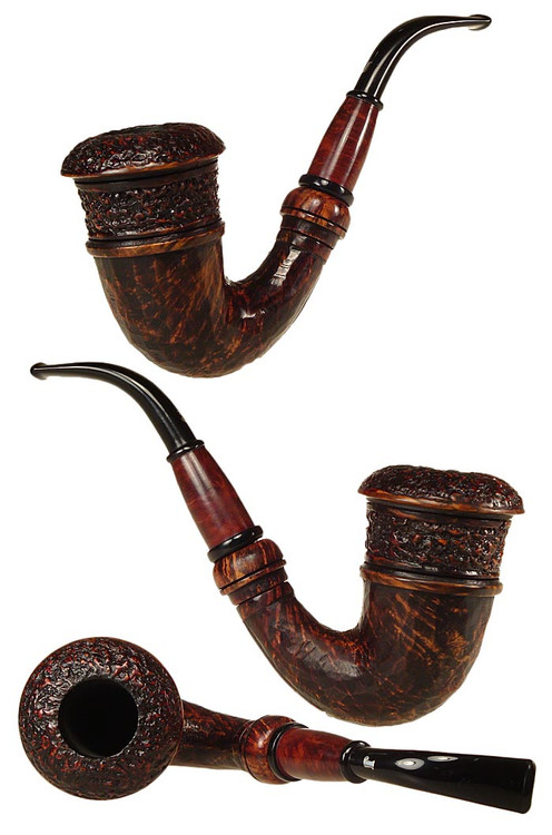 Ser Jacopo Estate Pipe One Piece Calabash - SmokersHaven.com