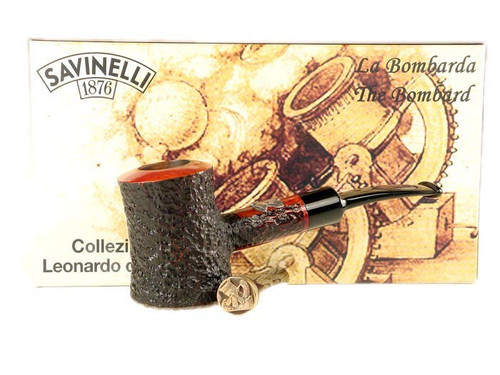 Italian Estate Pipe Savinelli Leonardo da Vinci "The Bombard" Carved ...