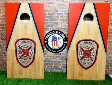 Flag -firefighter #3, - Custom regulation size cornhole boards ...