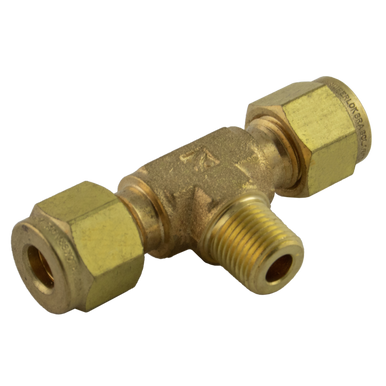 Superlok Brass Male Branch Tee Tube Connector | ValvesAndFittings.Com