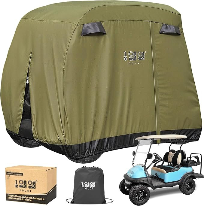 Explore 420D Waterproof Golf Cart Cover | 2/4 Passenger