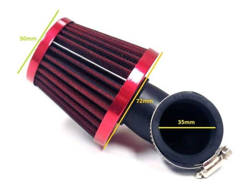 MYK Air Filter Cone 35mm, 90° Angled | Txpowersports