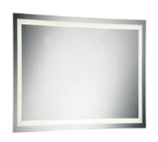 CCT-60-CT Aluminum, LED, Tempered Mirror, Crystal - Bulb Basics