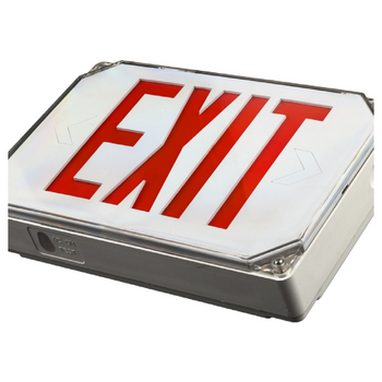 Bulb Basic Outdoor Rated IP65 LED Exit Sign - Bulb Basics