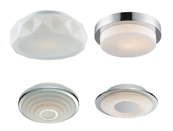 E26 White Finish IP44 Ceiling Light - Bulb Basics