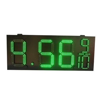 D24″ LED Gas Price Sign - Double Sided, Green by Bulb Basic - Bulb Basics