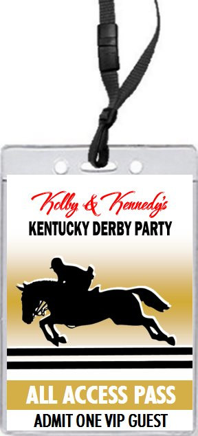 Kentucky Derby Equestrian Party VIP Pass Invitation