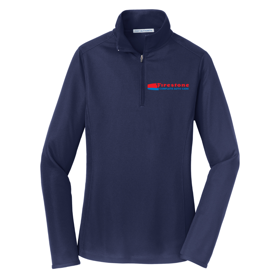Firestone Complete Auto Care Ladies Pinpoint Mesh 1/2-Zip - A&A Custom Wear
