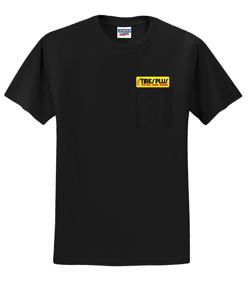 Tires Plus Workwear Active 50/50 Cotton/Poly Pocket T-Shirt - A&A ...