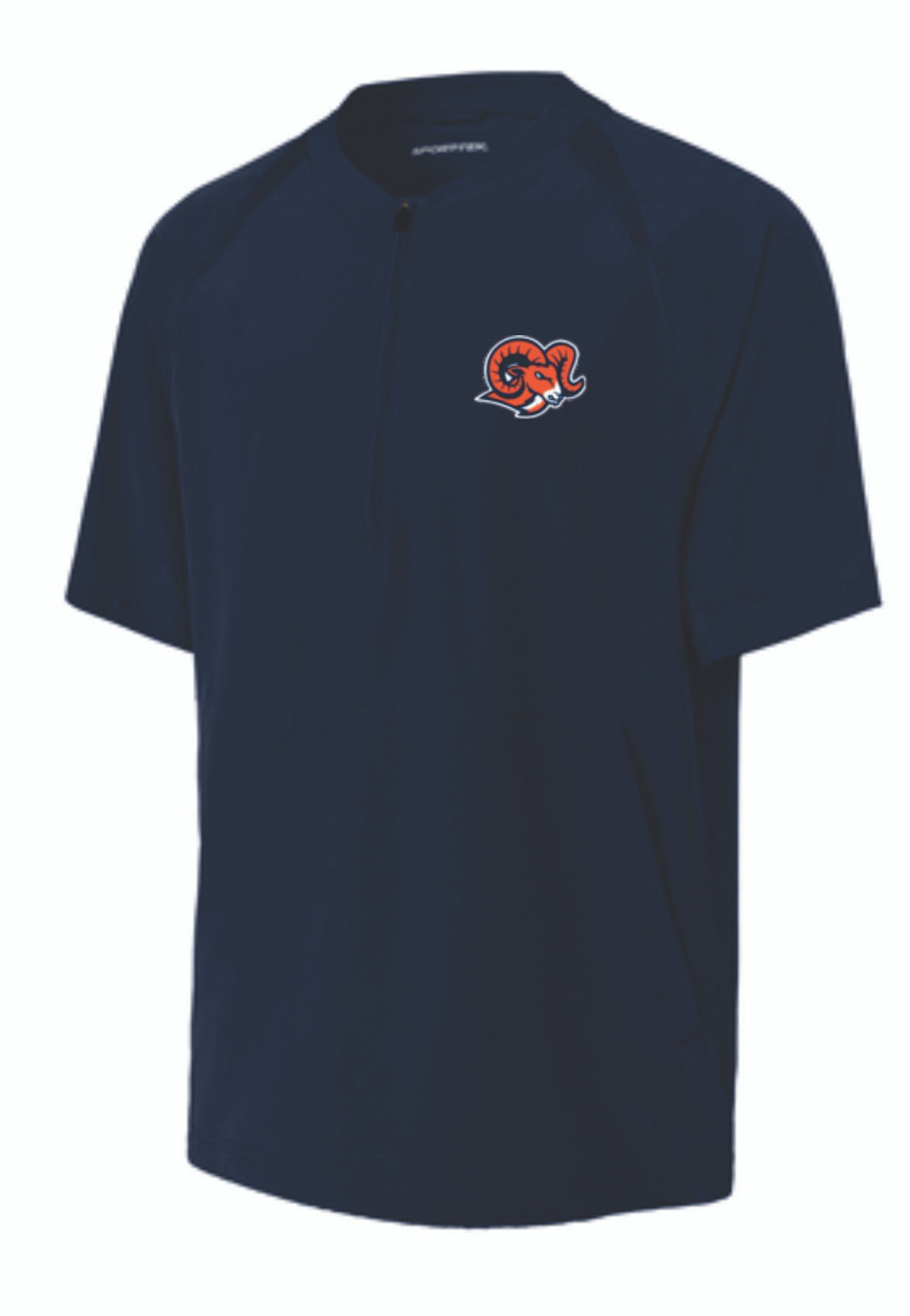 Wheaton Rams Coaches Sport-Tek® Repeat 1/2-Zip Short Sleeve Jacket