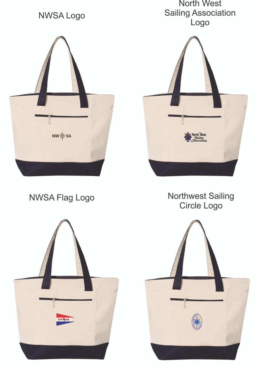 Northwest Sailing Association 19L Zippered Tote