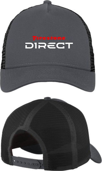 Firestone Direct Mesh-Back Cap, Grey/Black - A&A Custom Wear