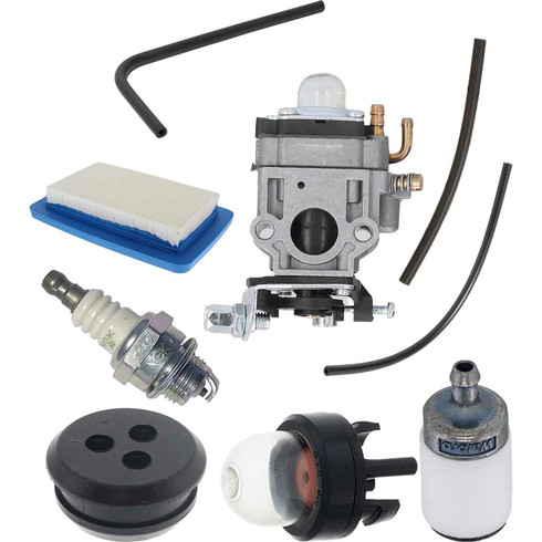 SHI EB770 COMPLETE CARBURETOR AIR-OIL-FUEL FILTERS SPARK PLUG FUEL ...