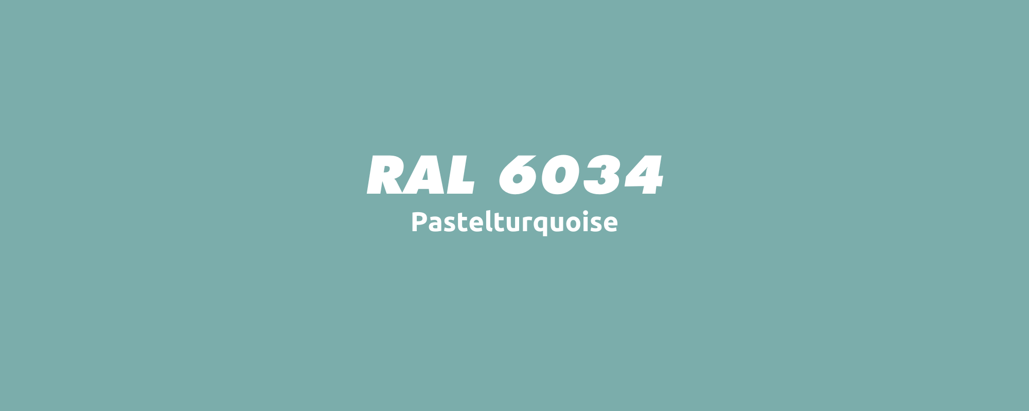 RAL 6034 - Pastelturquoise - Onlineverf.nl