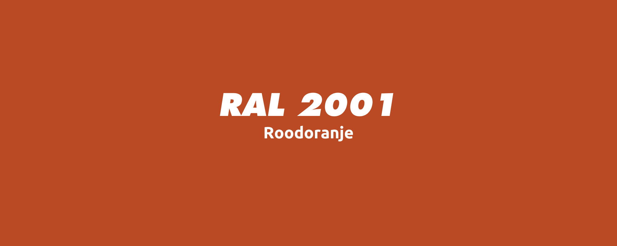 RAL 2001 - Roodoranje - Onlineverf.nl