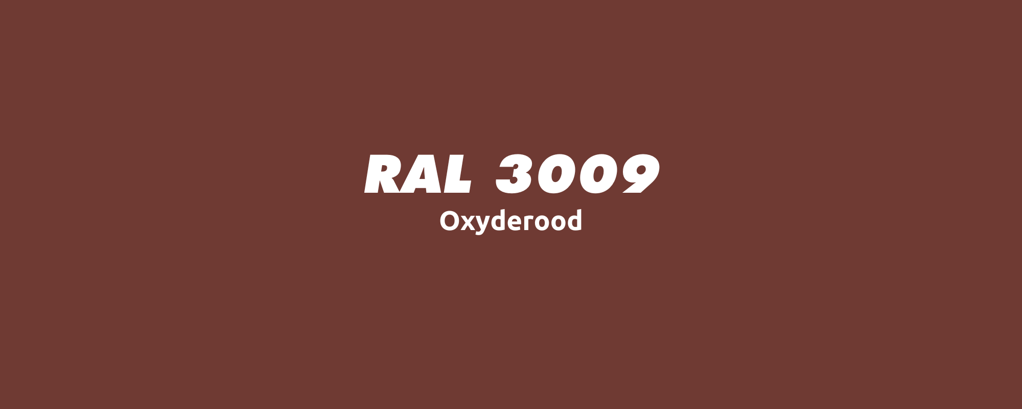 RAL 3009 - Oxyderood - Onlineverf.nl