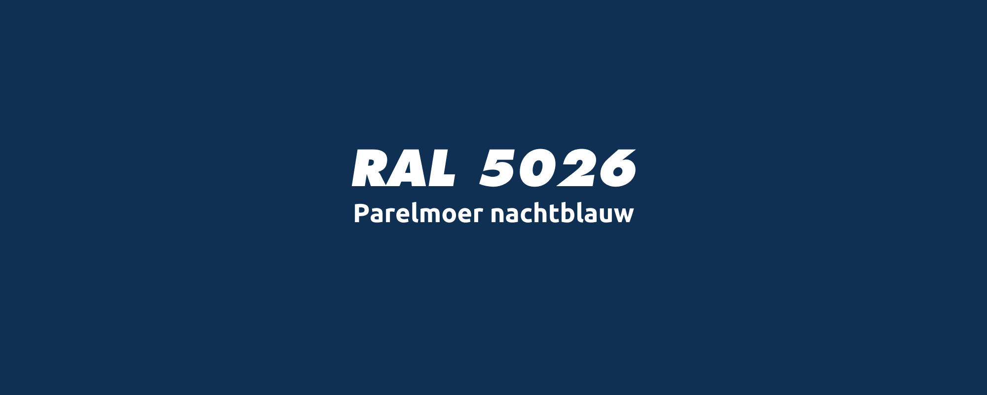 RAL 5026 - Parelmoer nachtblauw - Onlineverf.nl
