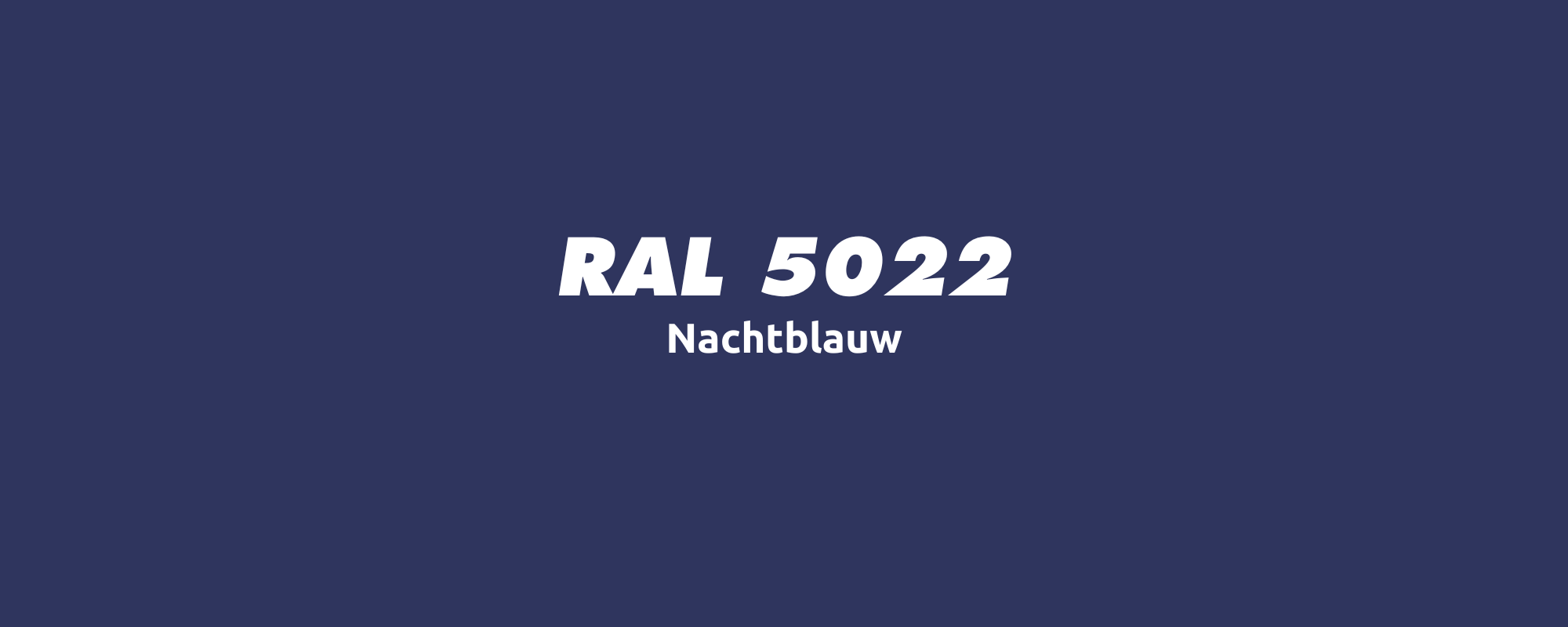 RAL 5022 - Nachtblauw - Onlineverf.nl