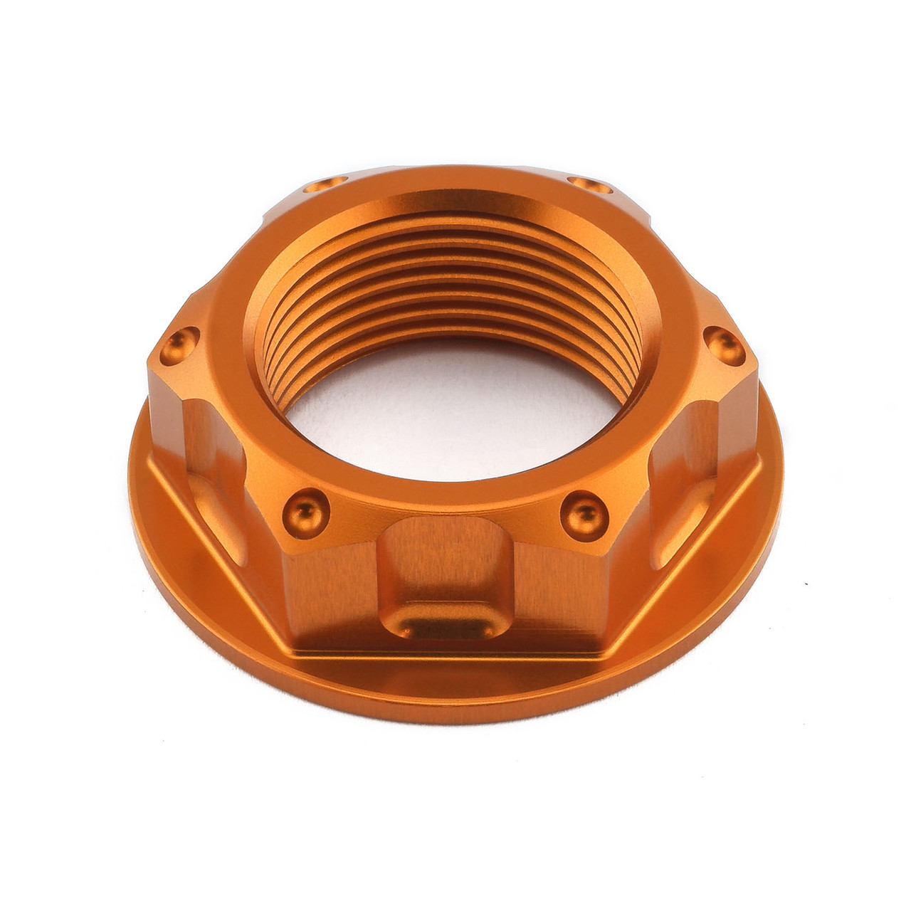 Aluminium Flanged Top Yoke Nut M24x(1.50mm) (Open) | Pro-Bolt