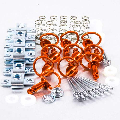 Aluminium Quick Release Stud 19mm D-Ring & CLIP6 Pack x10 | Pro-Bolt