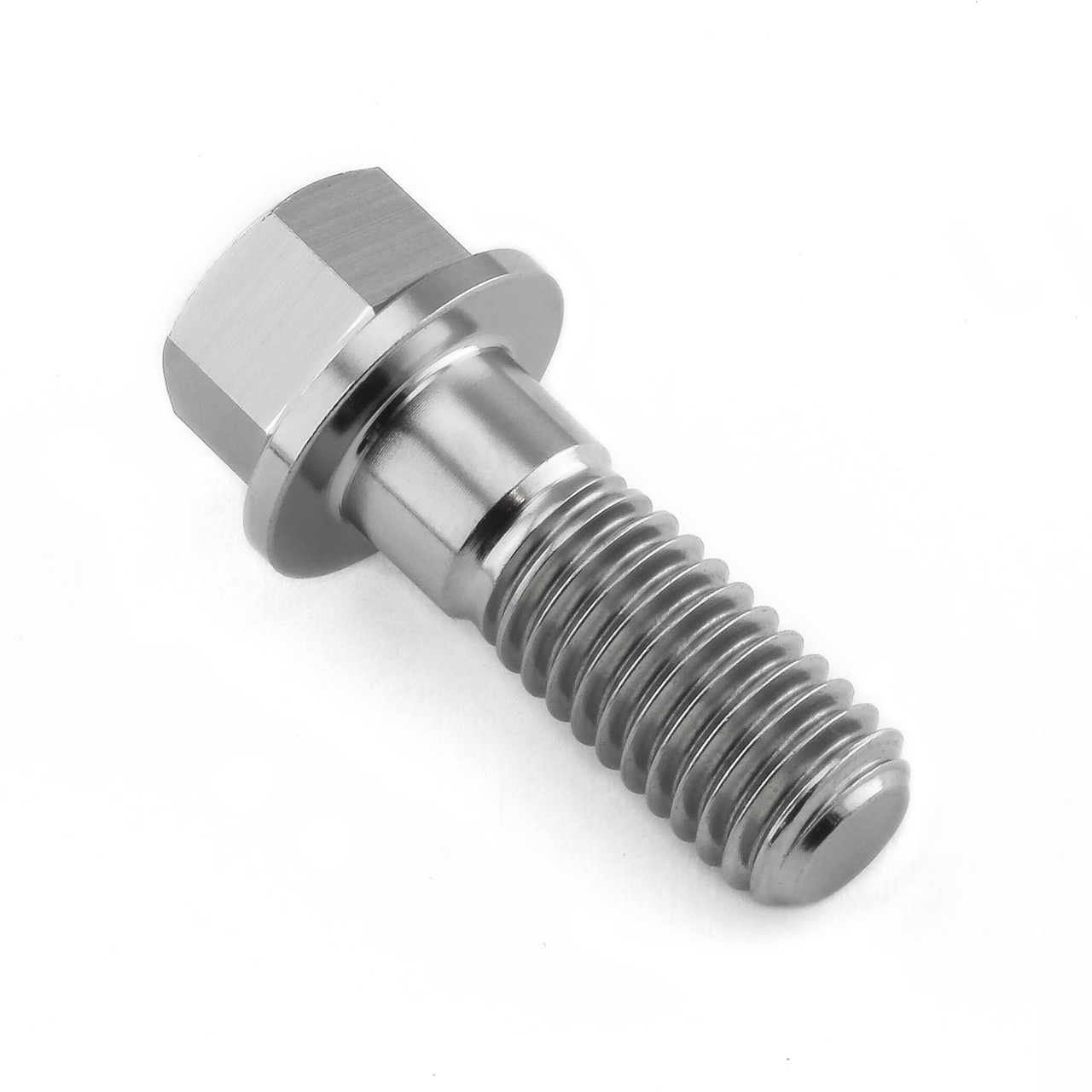 Titanium Hex Head Bolt M8x22mm - 6mm shank - 14mm flange | Pro-Bolt