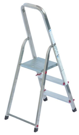 Krause Corda Aluminium Platform Step Ladder - Ladders.co.uk